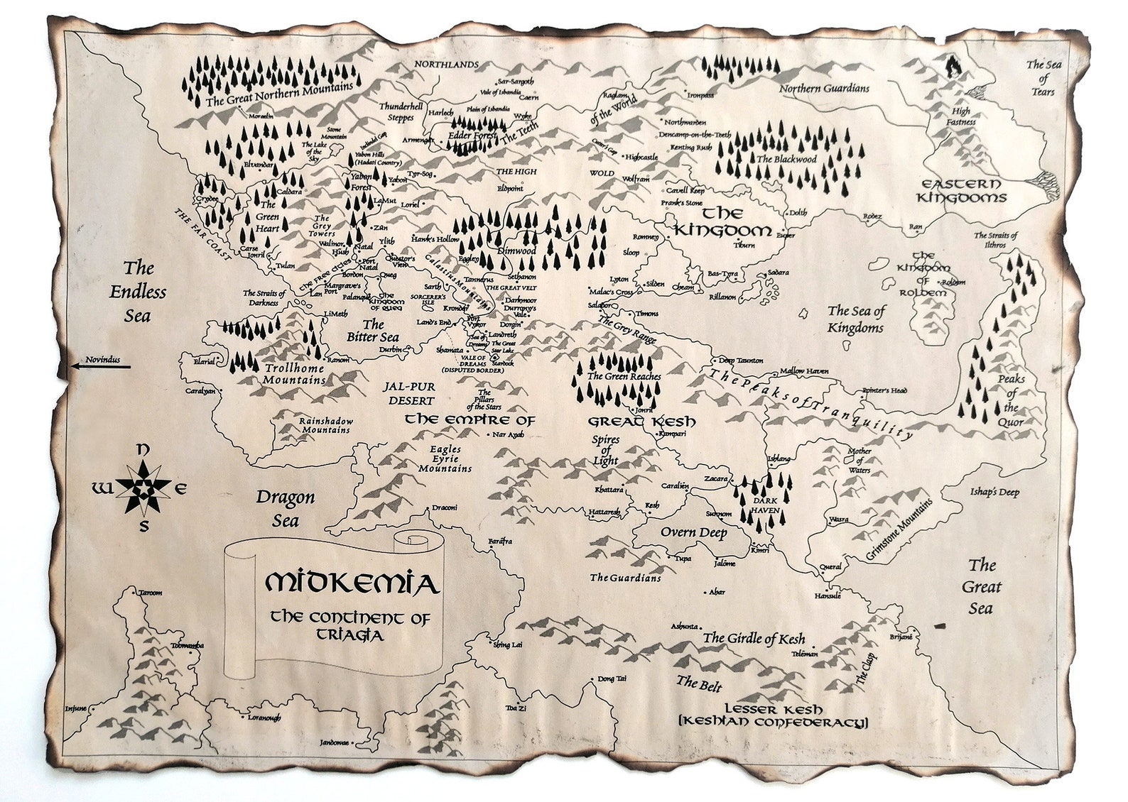 The Riftwar Cycle Map Midkemia Map Magician Map Silverthorn - Etsy Schweiz