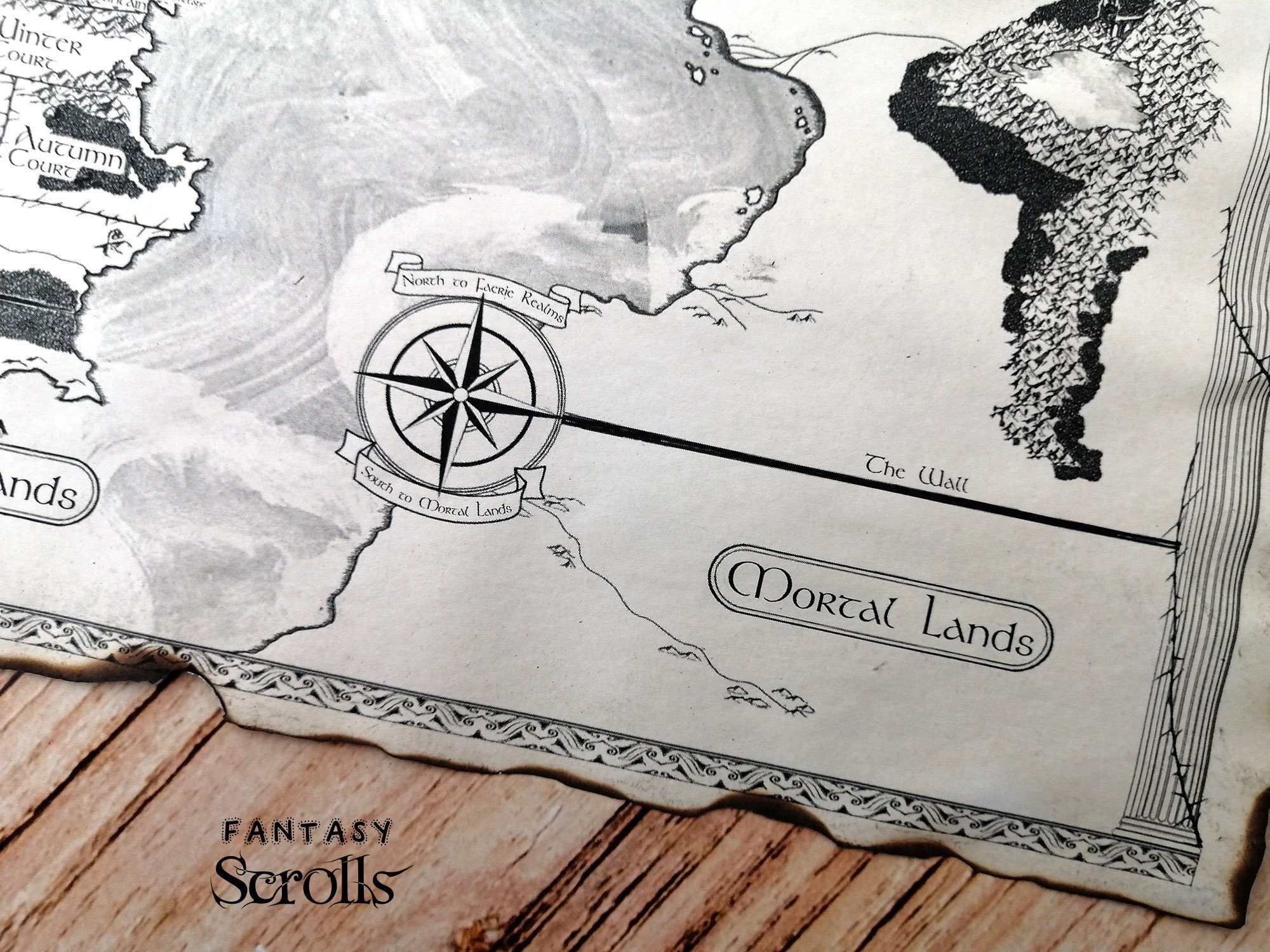 Map of Prythian ACOTAR Map Realm of Faeries Map A Court of | Etsy