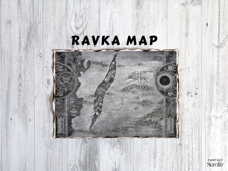 Ravka the Grisha Trilogy Map Grishaverse Map Shadow and Bone - Etsy