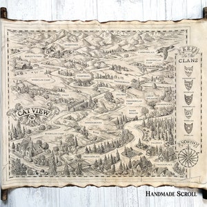 Warrior Book Map, Warrior Cats Map, Theforest Territories Map, Cat View ...