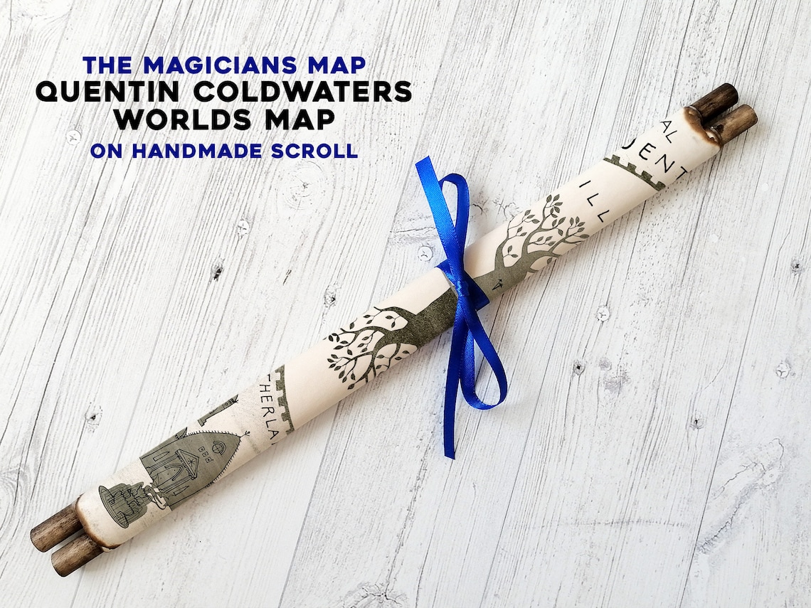 The Magicians Map Scroll, Fillory and Brakebills, Fantasy Art - Etsy