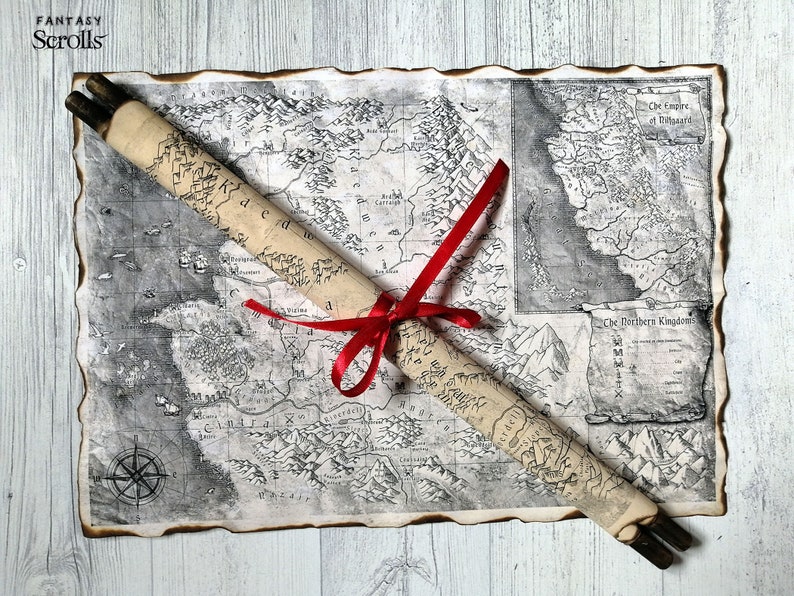 The WITCHER the Empire of Nilfgard Map the Northern Kingdoms - Etsy