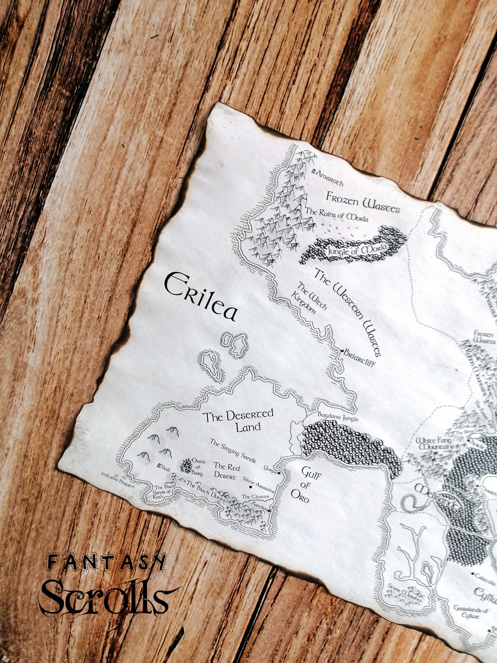 Throne of Glass Map Erilea Map Crown of Midnight Heir of | Etsy