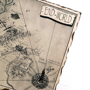 End-world Map, the Dark Tower Map, the Gunslinger Map, Mid World Map ...