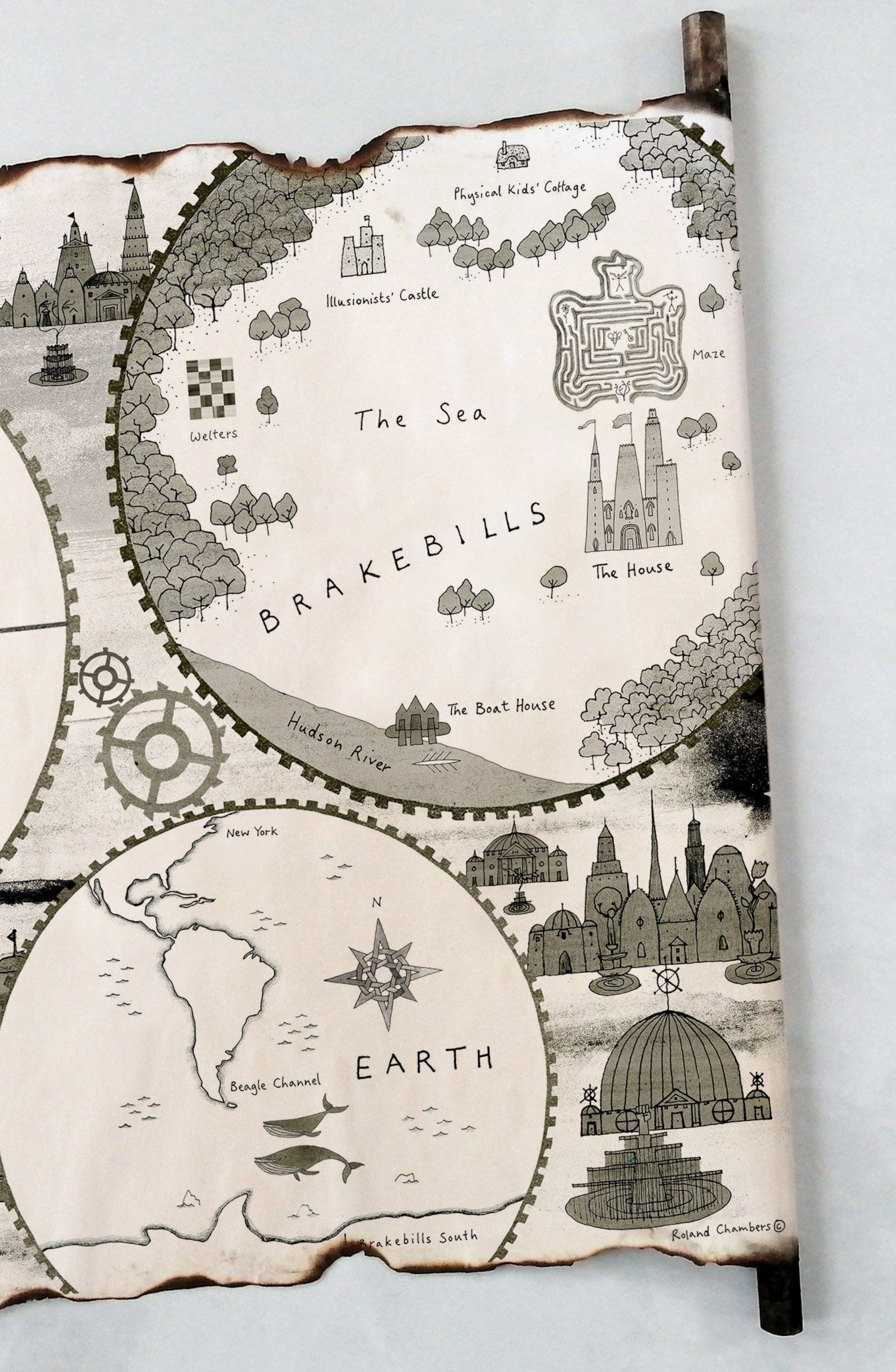 The Magicians Map Scroll, Fillory and Brakebills, Fantasy Art - Etsy