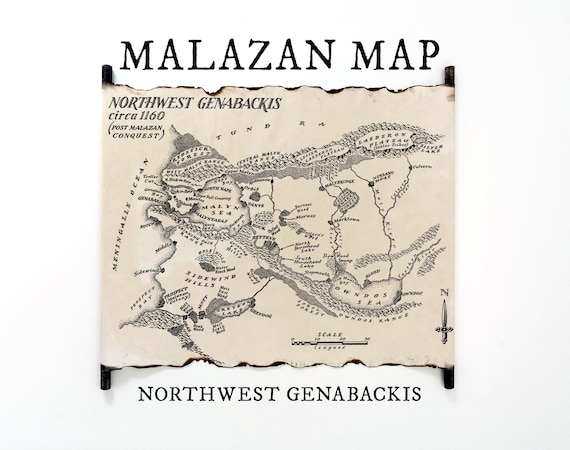 Malazan Karte Genabackis Places I've Been