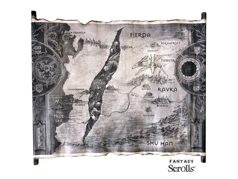 Ravka the Grisha Trilogy Map Grishaverse Map Shadow and Bone - Etsy