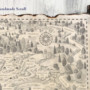 Warrior Cats Map of the Deepsands Gorge - Skyclan Territory Map ...