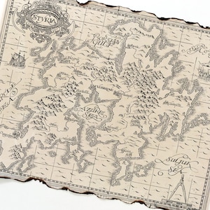 Map of Styria on Handmade Scroll, the First Law Map, the Circle of the ...