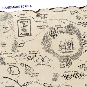 Camelot Map, Merlin Map, King Arthur Map, City of Camelot Map, Kingdom ...