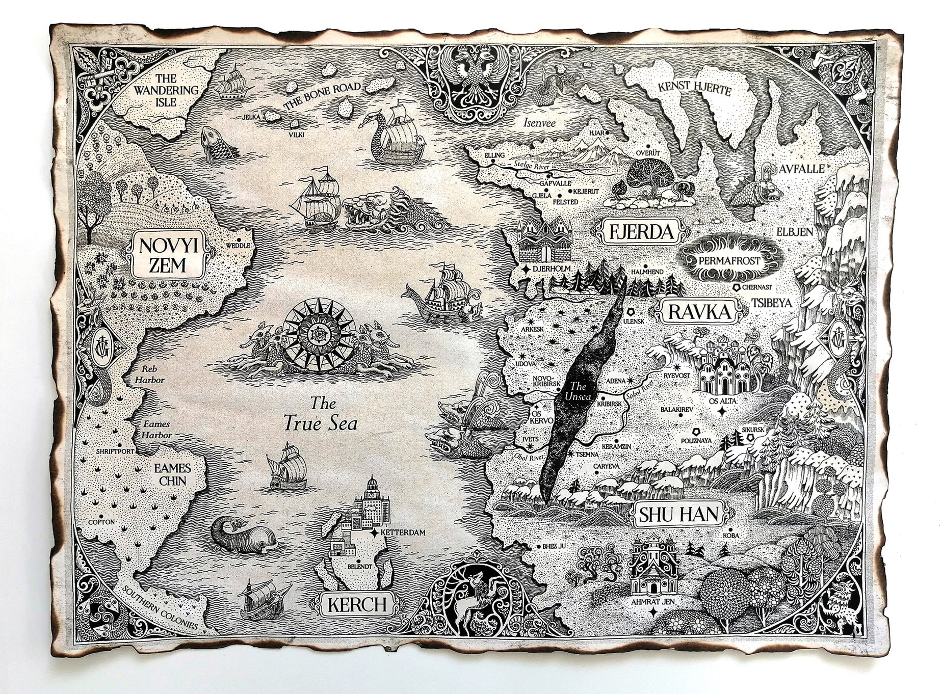 Shadow and Bone Map the Grishaverse Map Grisha Trilogy Map - Etsy