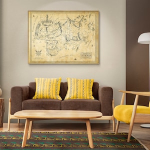 Map of Hyboria Poster, Conan Map Poster, the World of Hyboria Map ...