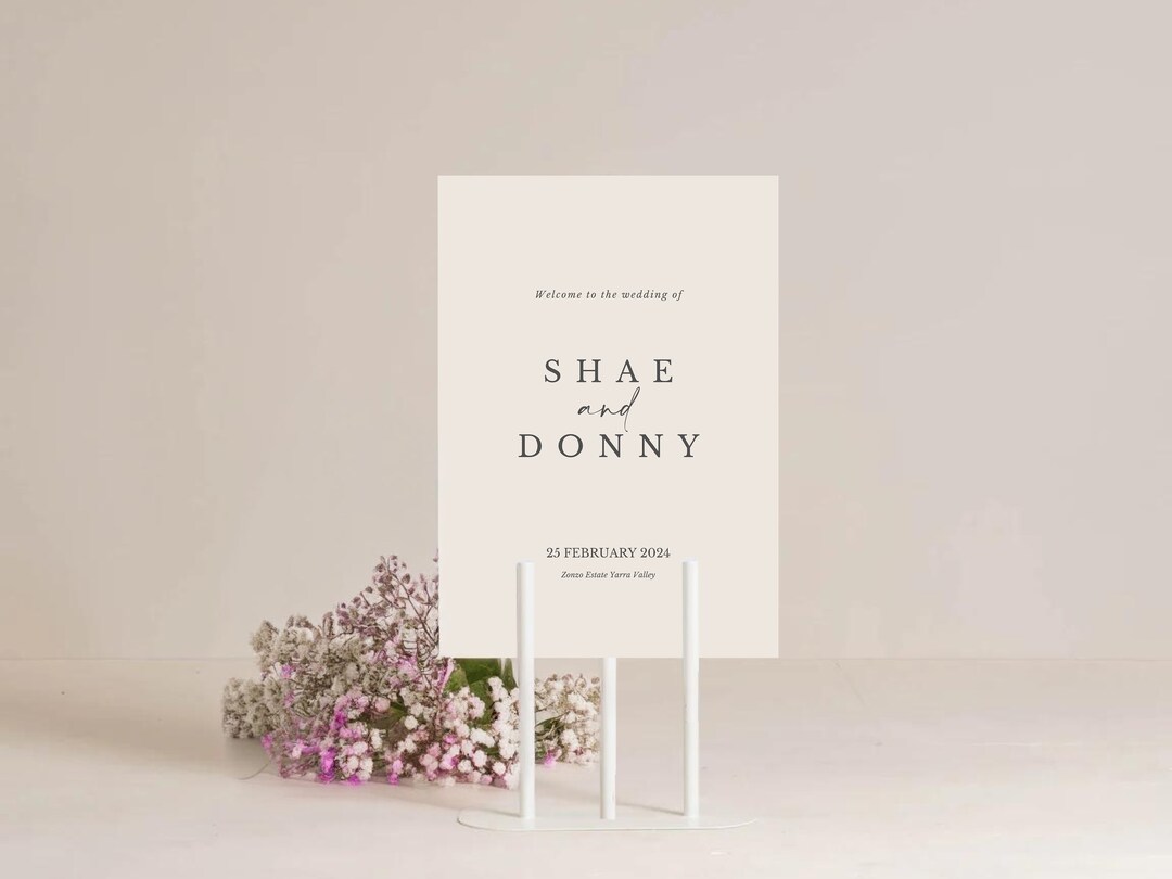 FOR HIRE - SYDNEY White Wedding Sign Stand, White Sign Stand | White ...