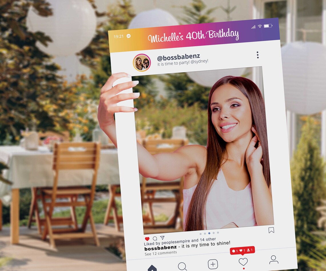 Printed SELFIE Frame, Social Media Frame, Photobooth Prop- Australian ...