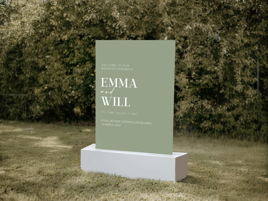 FOR HIRE - SYDNEY Sign Stand Short Box Base Modern Acrylic Wedding Sign ...
