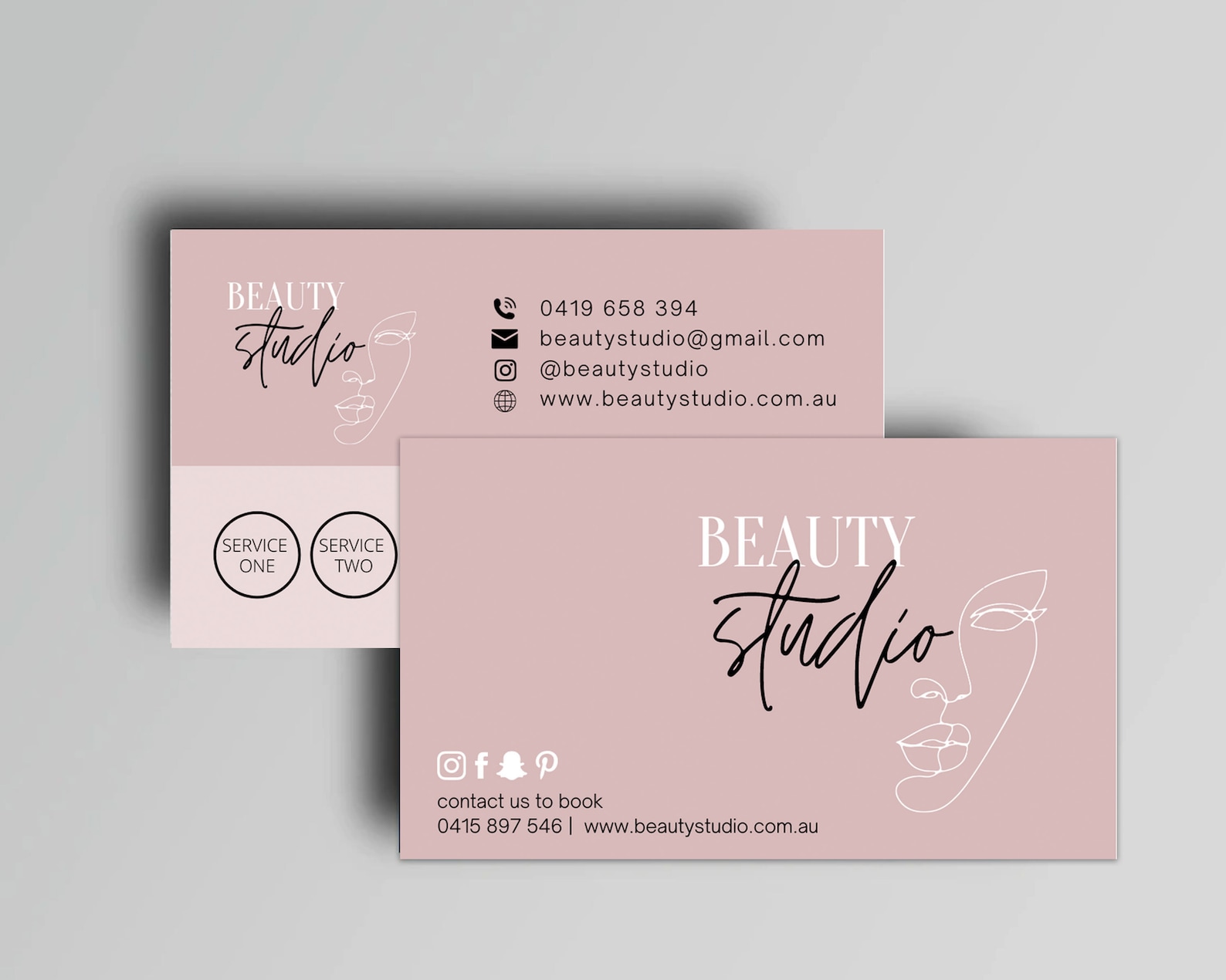 Business Card Template Lash Salon Beauty Business Card | Etsy