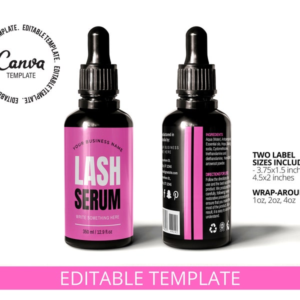Serum Template - Etsy