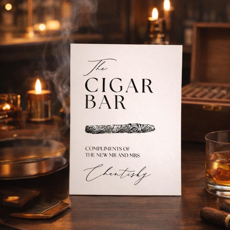 Cigar Bar Sign - Etsy