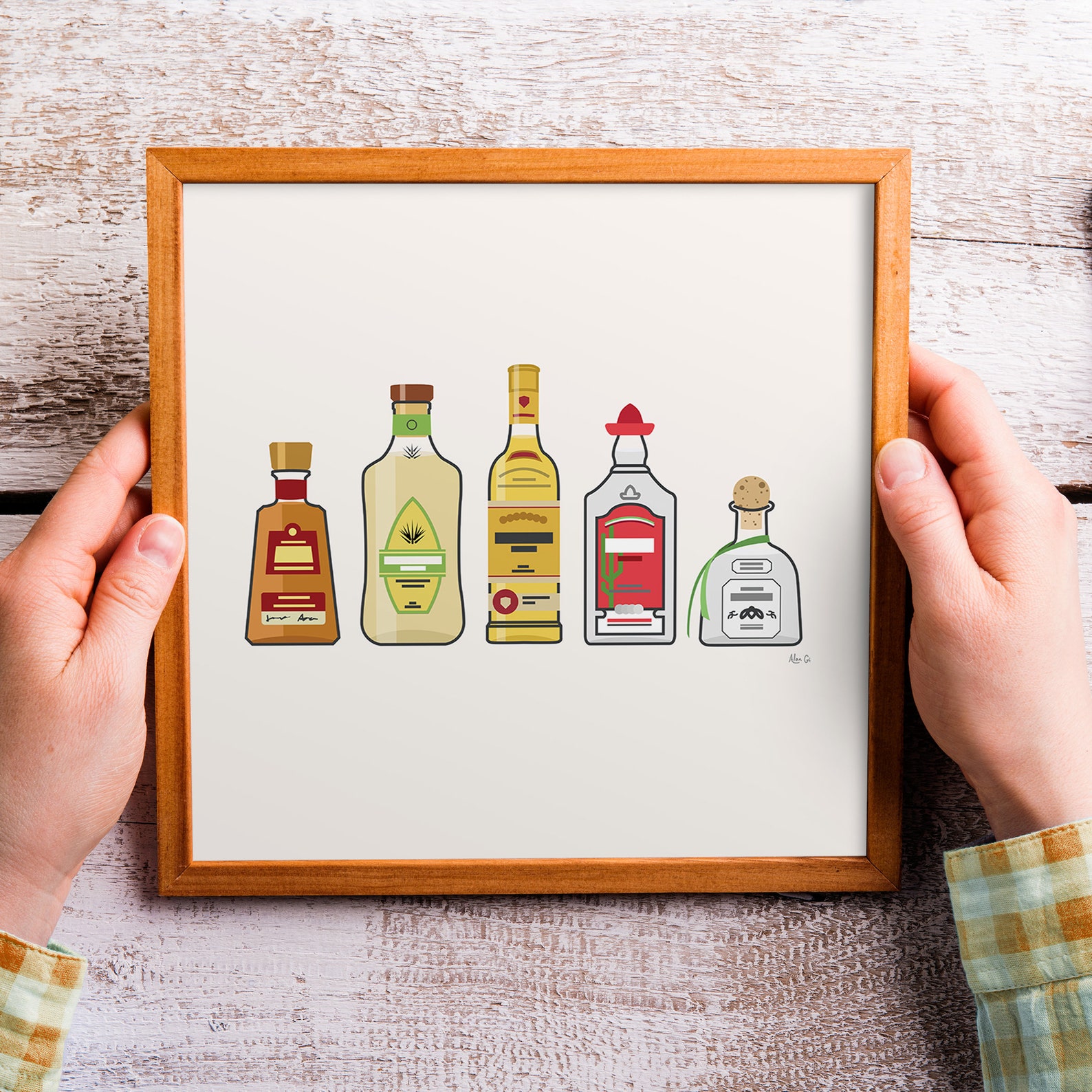 Tequila Poster - Modern Bar Decor - Tequila Art - Dorm Room Art - Gift ...