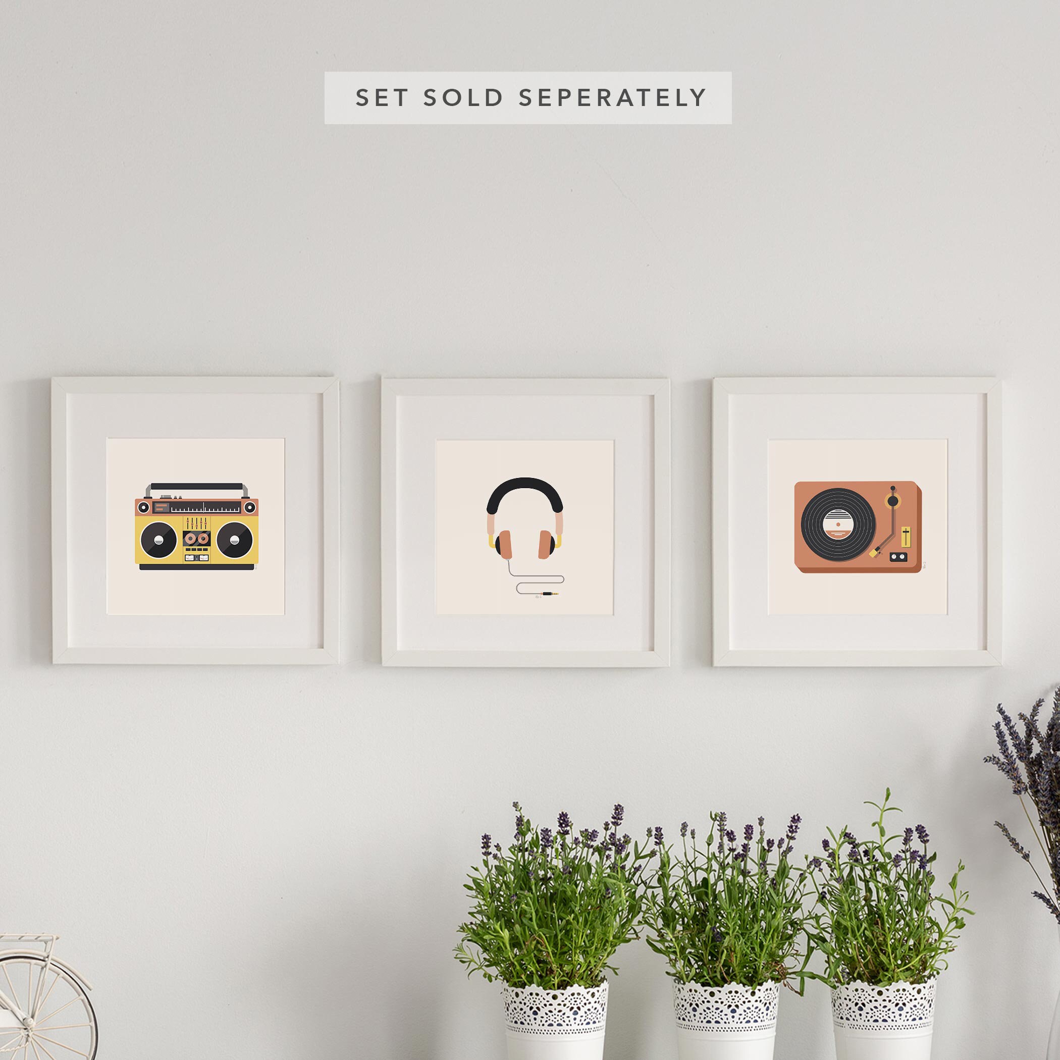 Record Player Poster Mid Century Music Decor Recording | Etsy