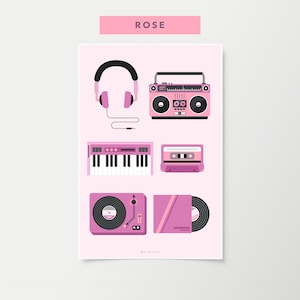 Music Poster - Collage - Gift for Music Lover - Music Themed Art ...