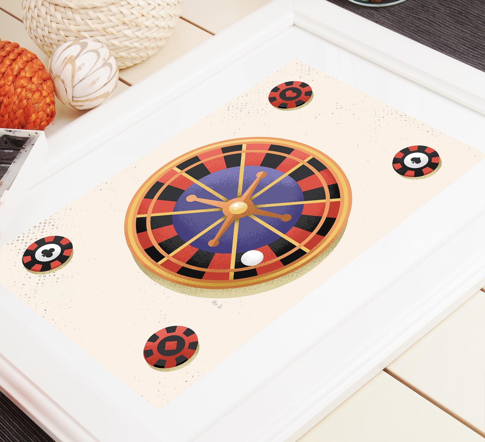 Roulette Poster Poker Room Decor Roommate Gift College | Etsy