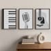 Set of 3 Music Posters Piano, Guitar & Microphone Gifts for Musicians ...