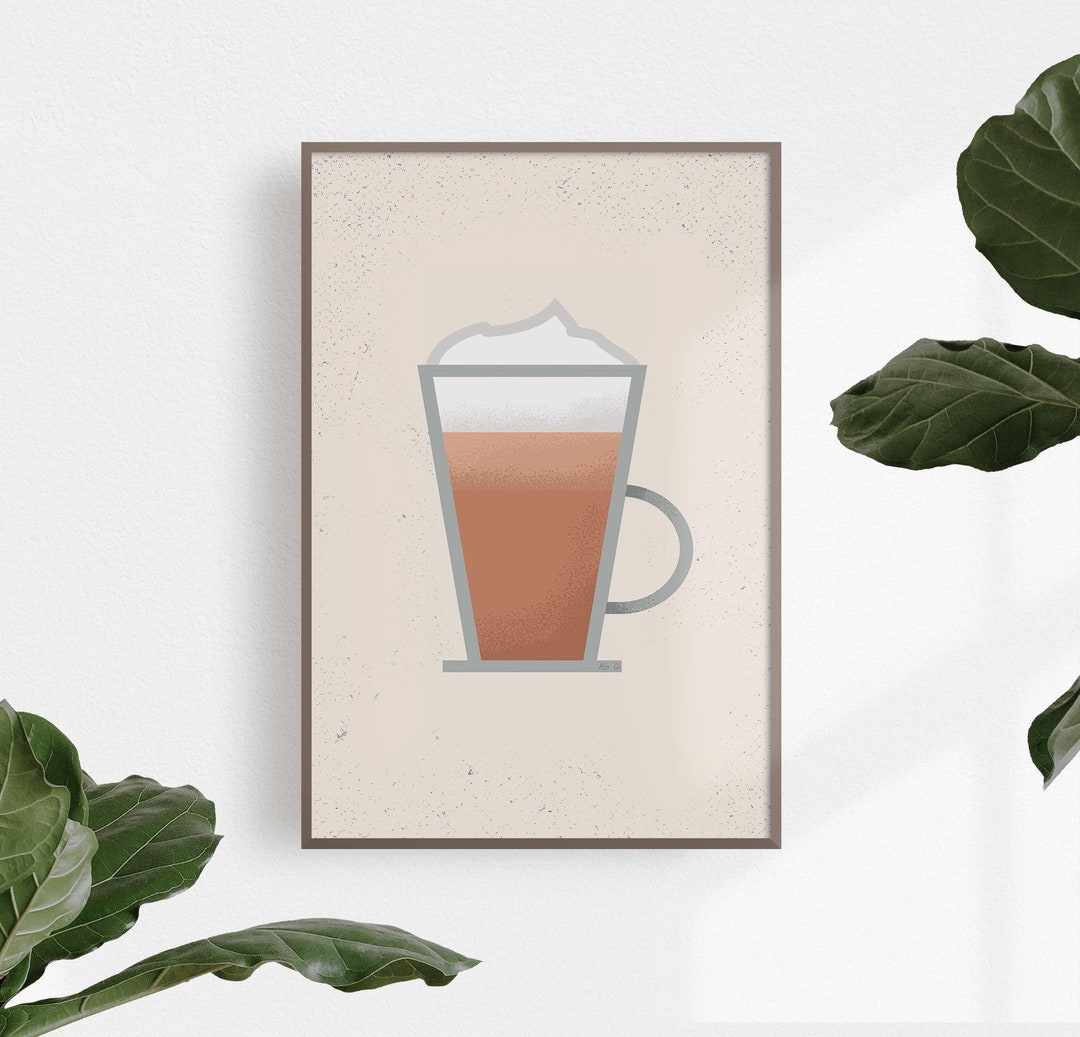 Coffee Poster - Mocha - Coffee Decor - Coffee Art - College Student ...