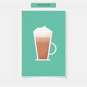 Coffee Poster - Mocha - Coffee Decor - Coffee Art - College Student ...