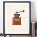 Coffee Poster Coffee Grinder Coffee Decor Coffee Mill - Etsy