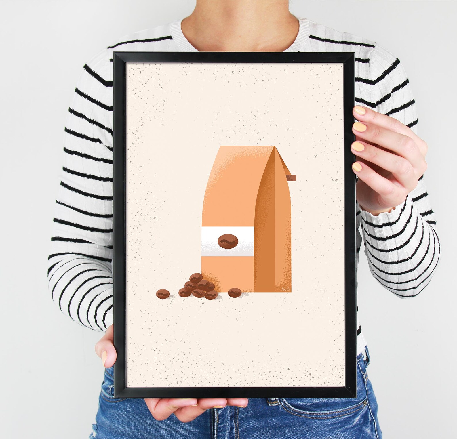 Coffee Poster - Coffee Bag - Coffee Decor - Coffee Art - College ...