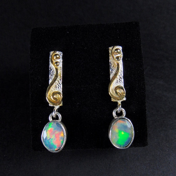 Earrings Opal Handmade - Etsy