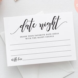 Date Night Cards Date Night Ideas Printable Date Night Idea Card ...
