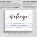 Editable Welcome Sign Printable Wedding Sign Template - Etsy