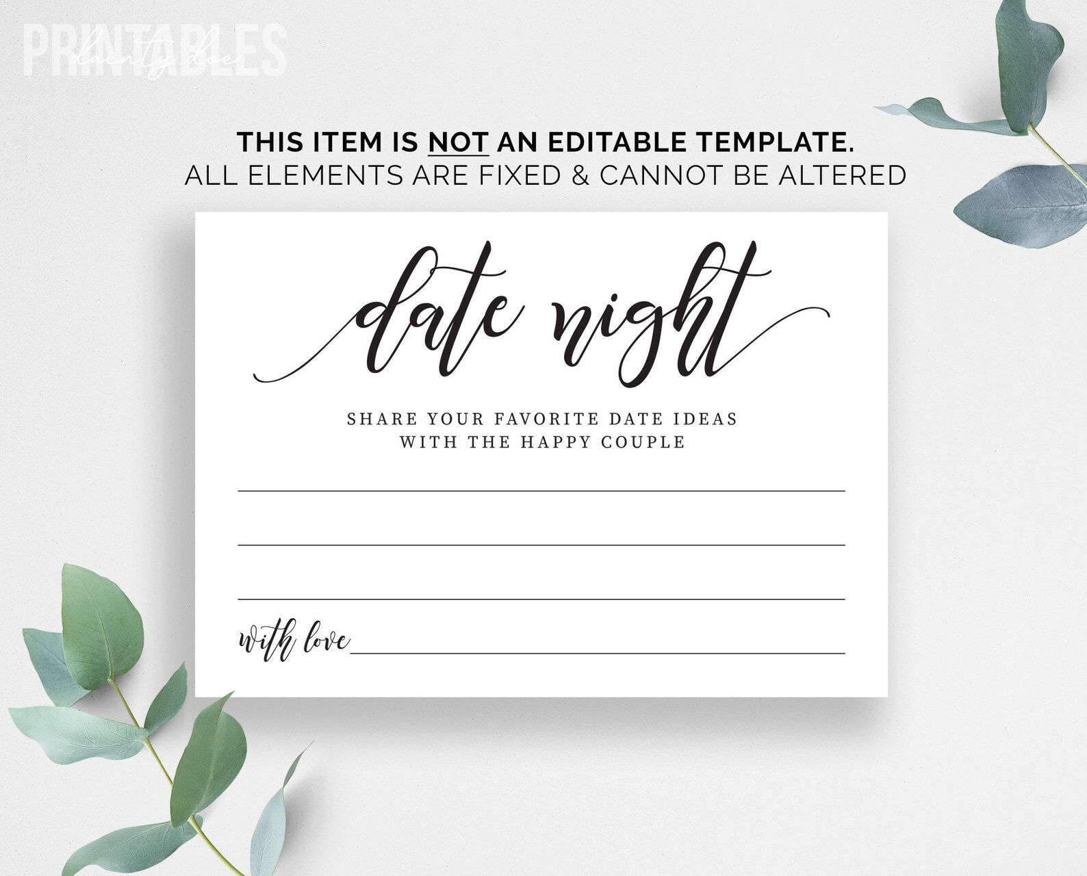 Date Night Cards Date Night Ideas Signs Printable Date - Etsy