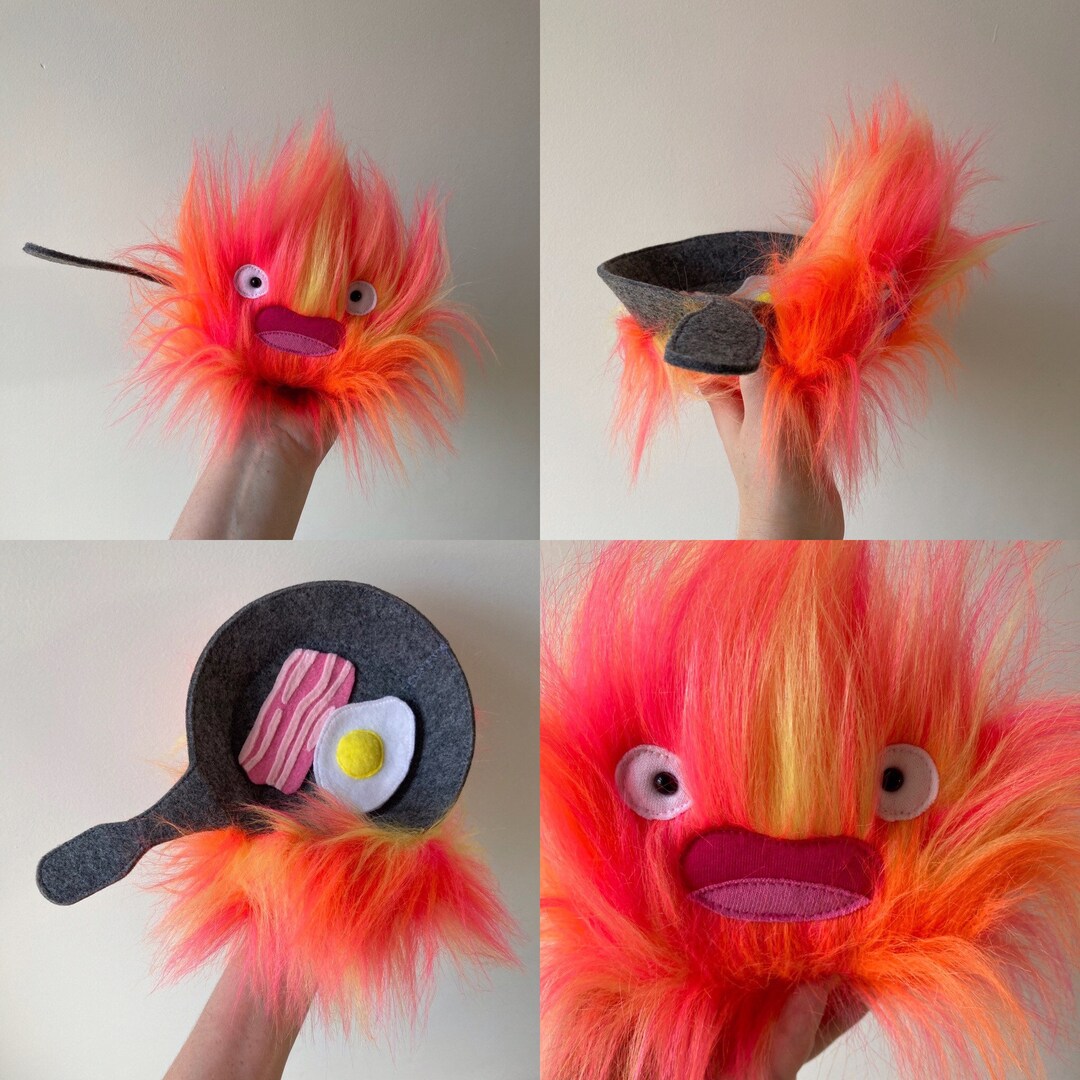 Calcifer “may All Your Bacon Burn” Plushie - Art Toy - Howls Moving ...