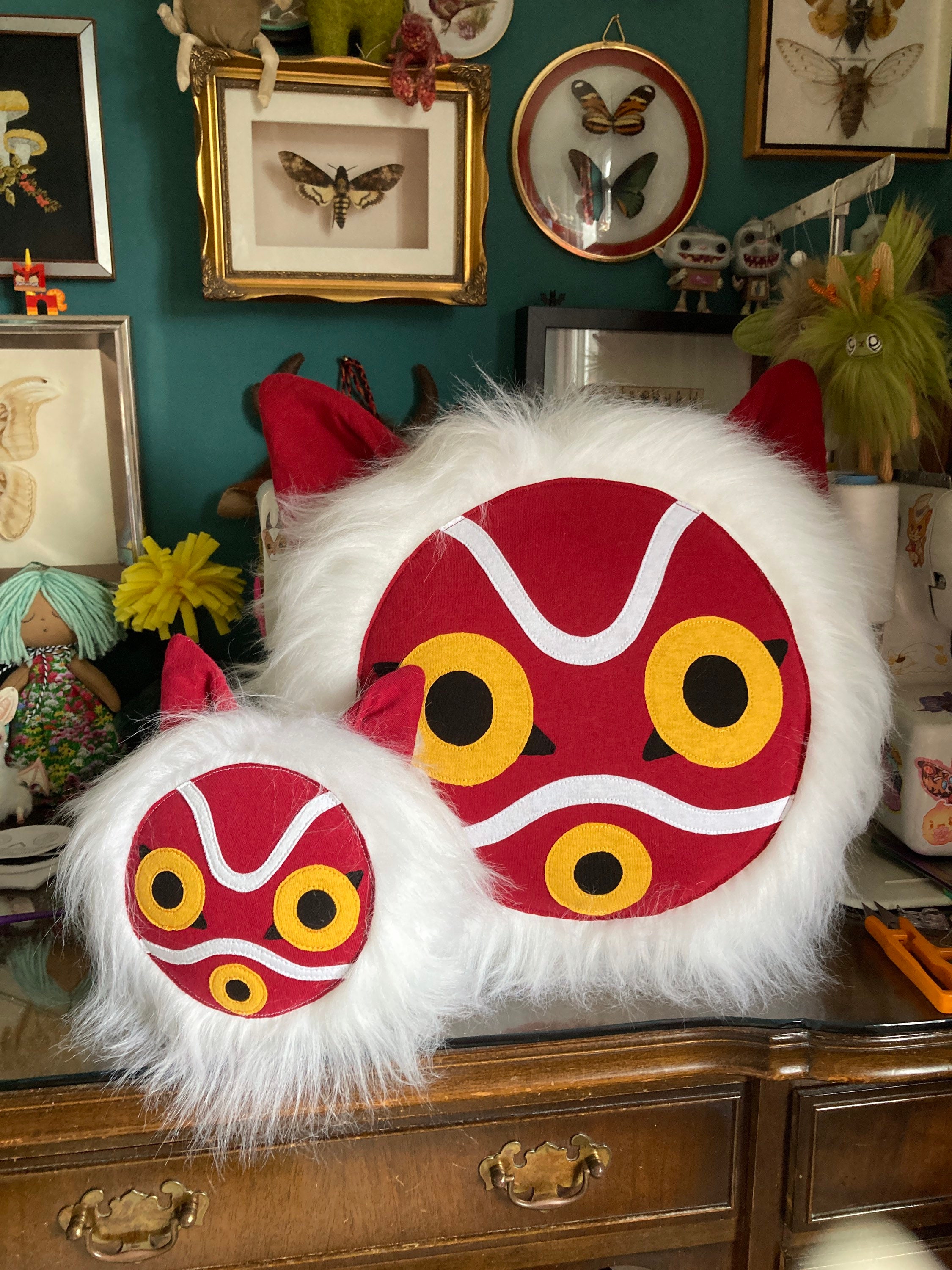 Large Princess Mononoke Mask Plushie - Etsy