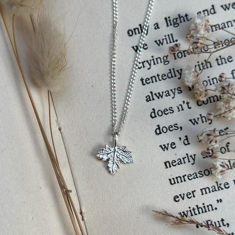 Silver Maple Leaf - Etsy