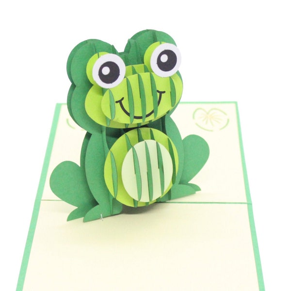 Frog Pop up Card - Etsy