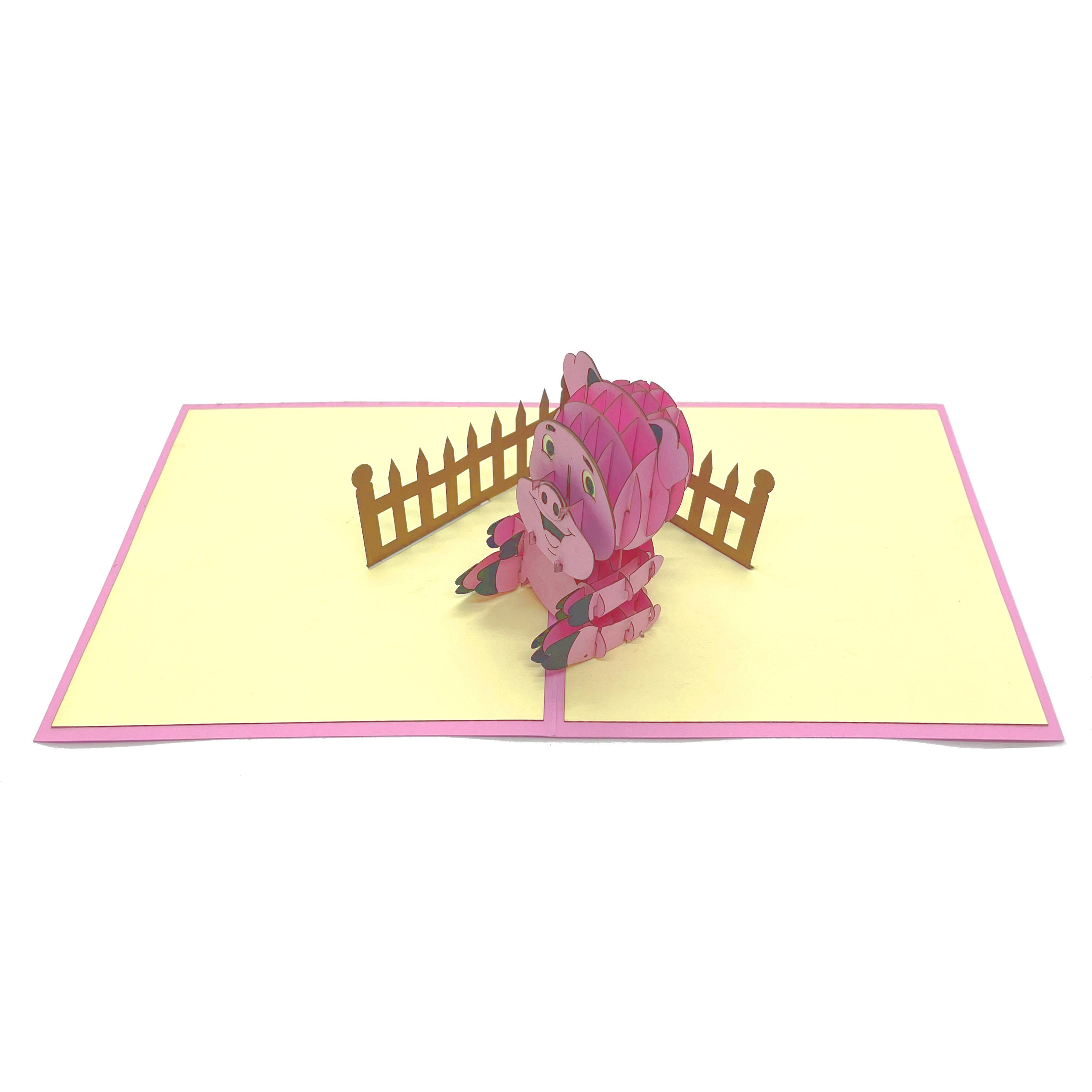 Handmade Pop up 3D Pig Birthday Greeting Card - Etsy