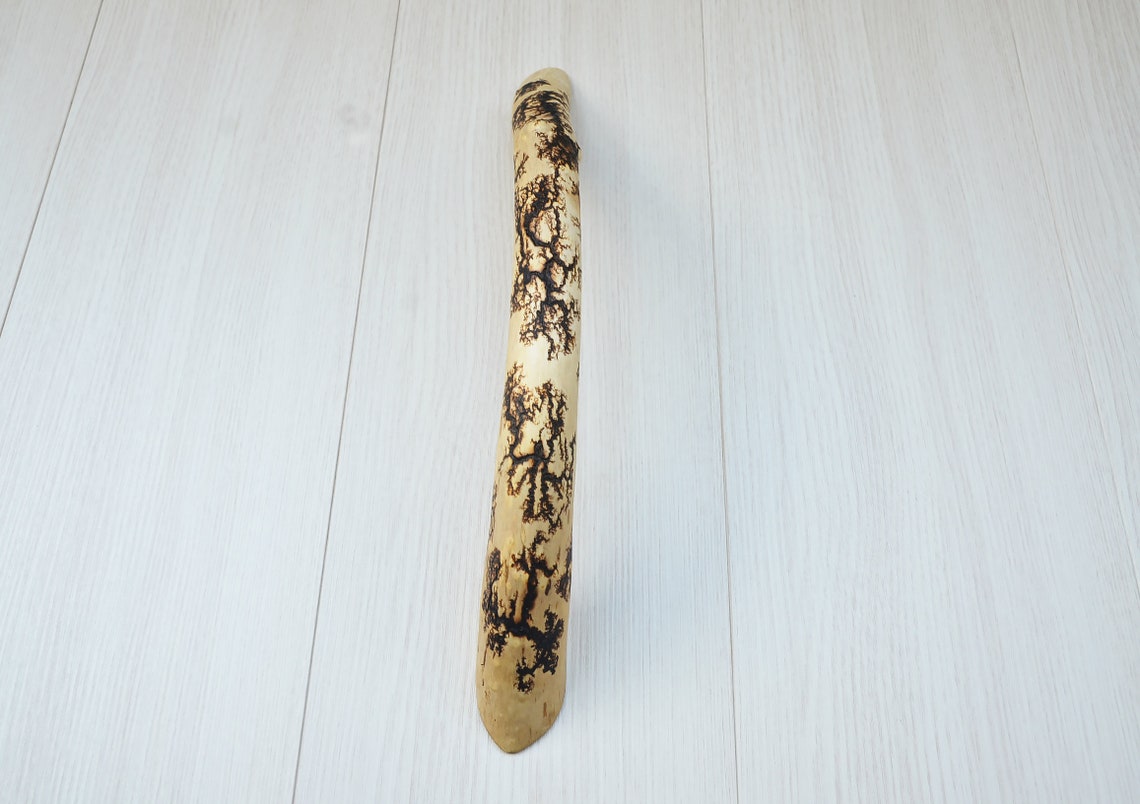 SUPER Unique Tree Branch Door Handle, Solid Natural Burned Wood Door ...