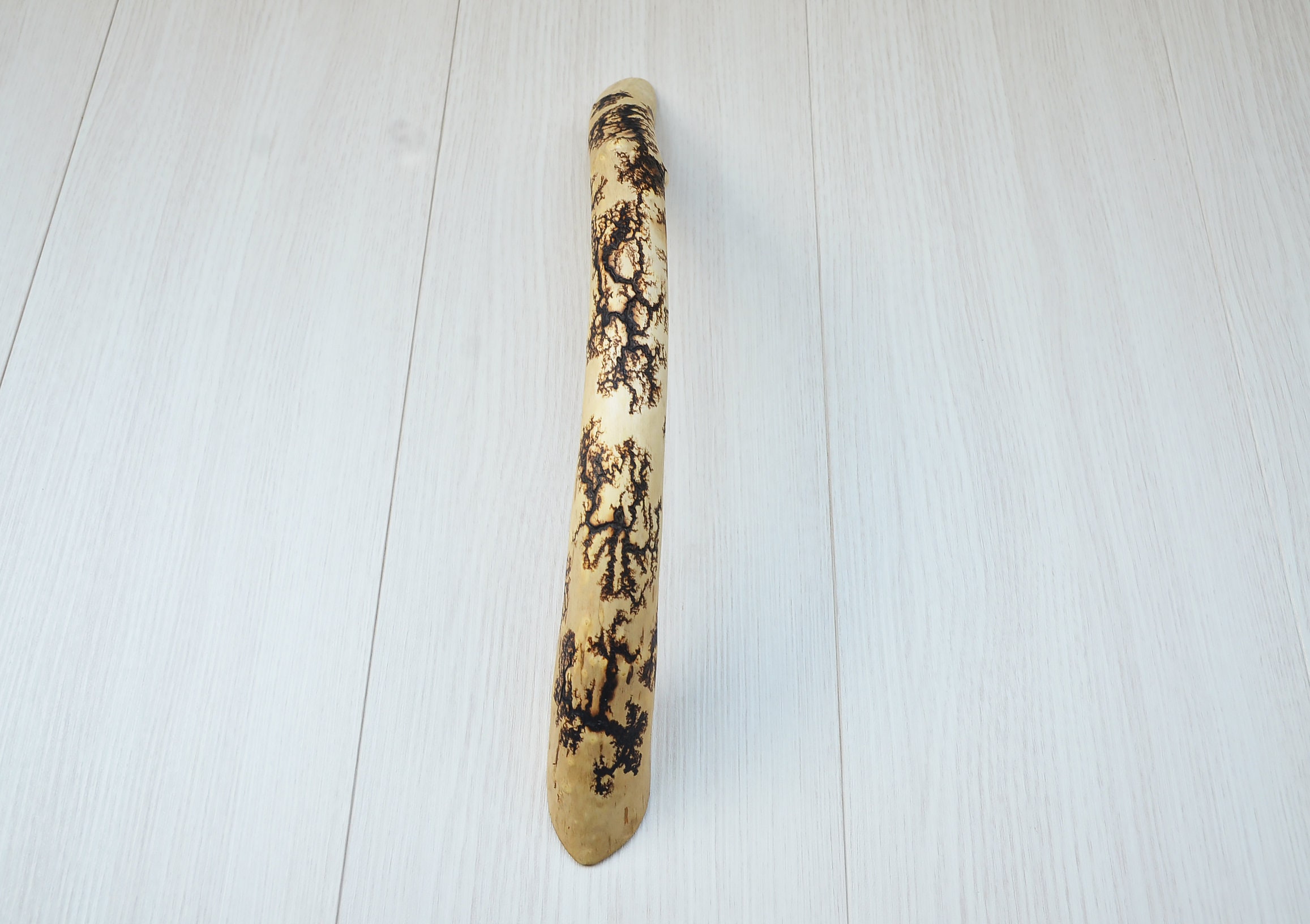 SUPER Unique Tree Branch Door Handle, Solid Natural Burned Wood Door ...