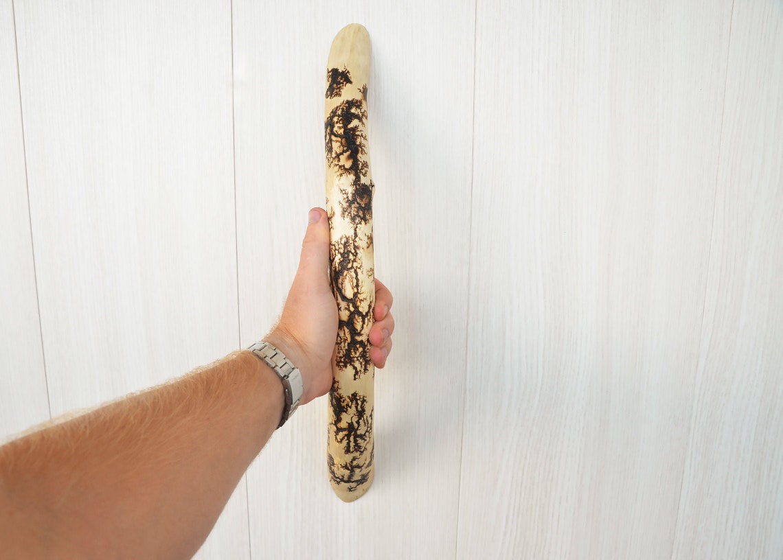 SUPER Unique Tree Branch Door Handle, Solid Natural Burned Wood Door ...