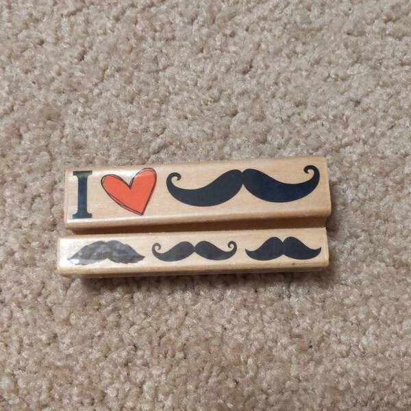 Mustache Cards - Etsy