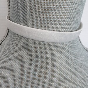 White Satin Choker Necklace, Ribbon Choker Necklace, Bride's Choker ...