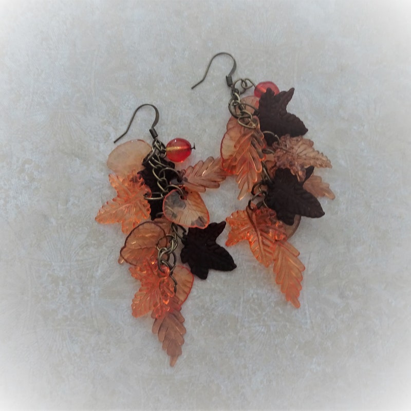 Autumn Leaf Earrings - Etsy