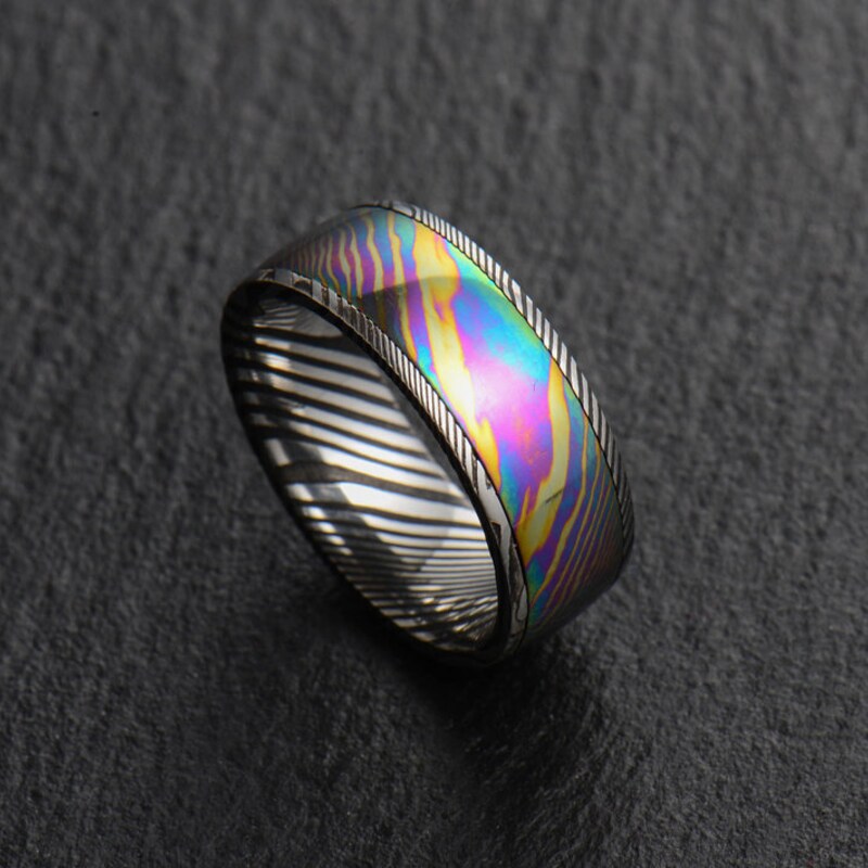 Timascus Signet Ring - Etsy