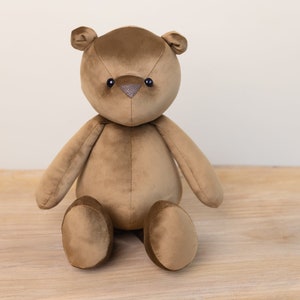 Neutral Personalized Teddy Bear, Reassurance Plush Toy - Etsy
