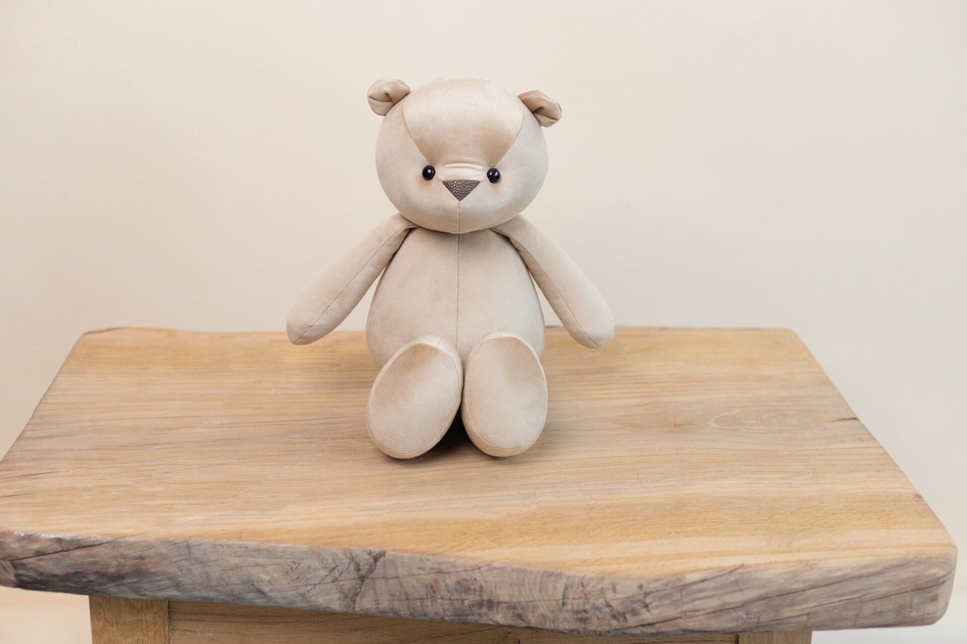 Neutral Personalized Teddy Bear, Reassurance Plush Toy - Etsy