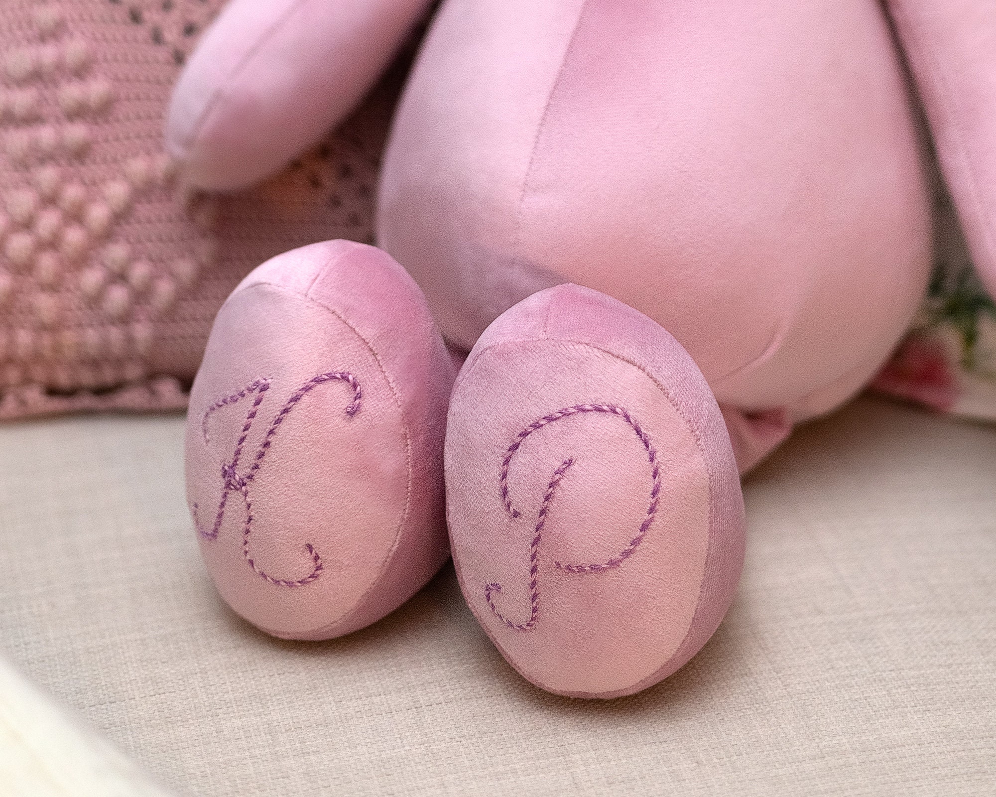 Luxury Monogrammed Velvet Teddy Bear - Etsy